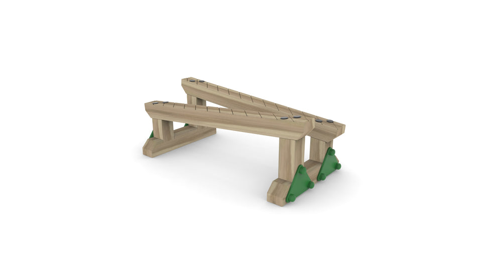 Sloping Balance Beams- Freestanding Trim Trails - The School Playground ...